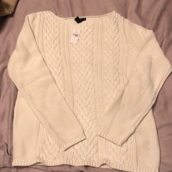 GAP | Sweaters | Nwt Ivory Knit Gap Sweater Medium | Poshmark